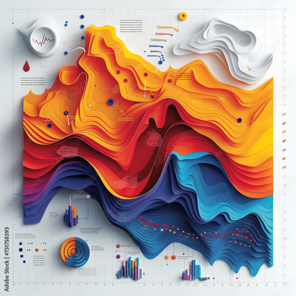 Vector Barcode Illustration: Abstract Lines Business Design with ...