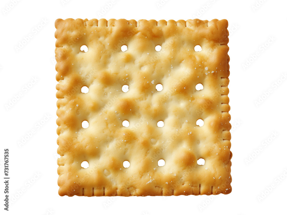 Saltine cracker isolated on transparent or white background, png Stock ...