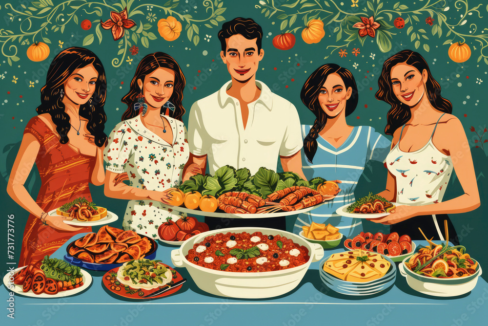 Purpose: Organize potluck dinners or food festivals where residents ...