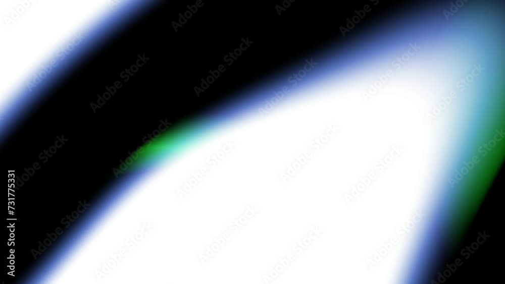 Cinematic abstract blue green energy old retro film lights effect ...