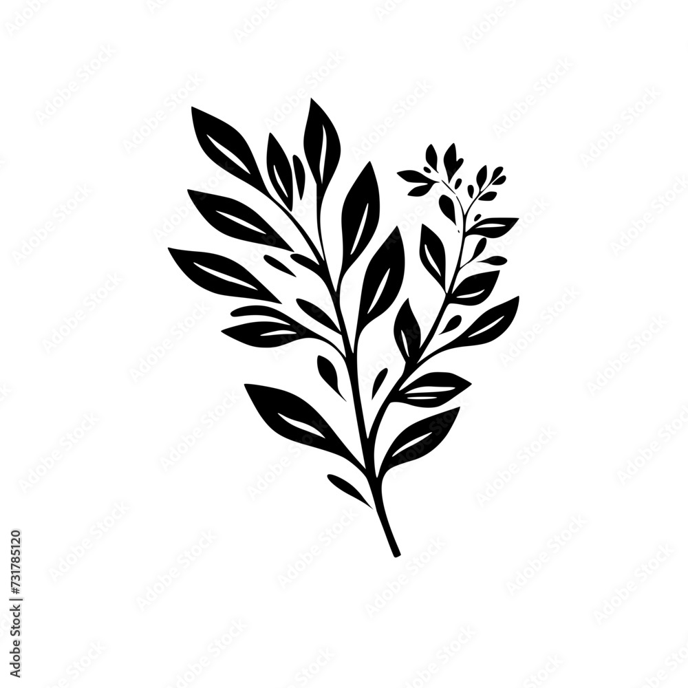 botanical svg, floral svg, flower svg, botanical clipart, floral ...