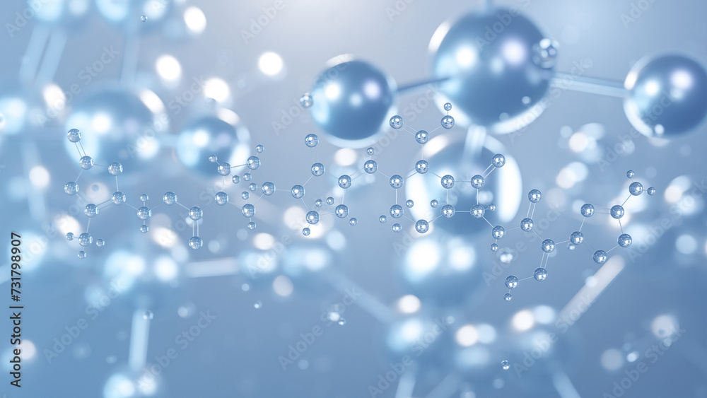 ceftobiprole medocaril molecular structure 3d, flat model ...