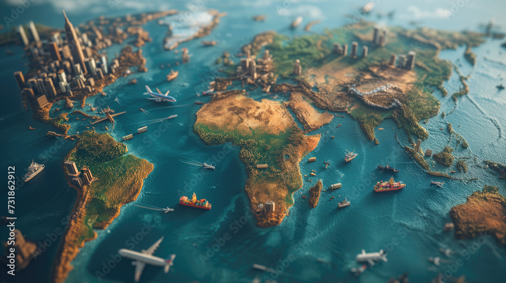 network simulation the world of transportation and logistics, both land ...