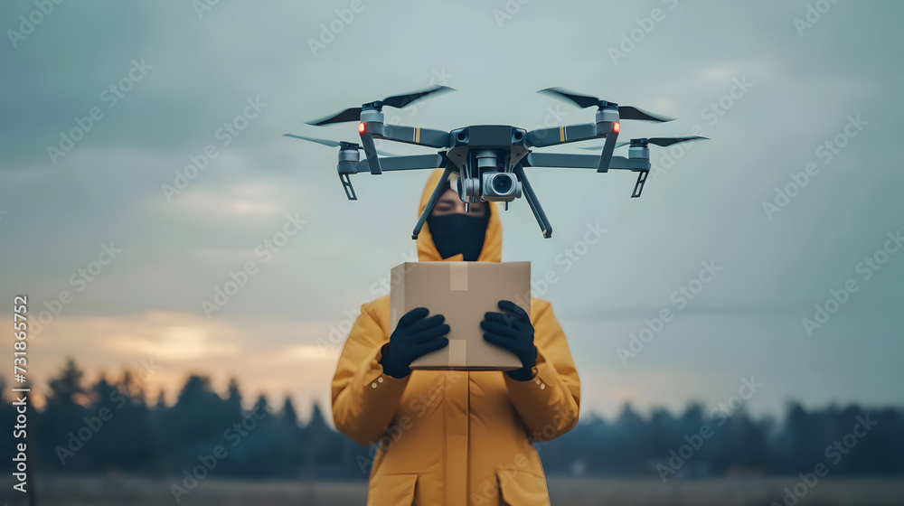 In the future, people in cities will use drones to deliver packages to ...