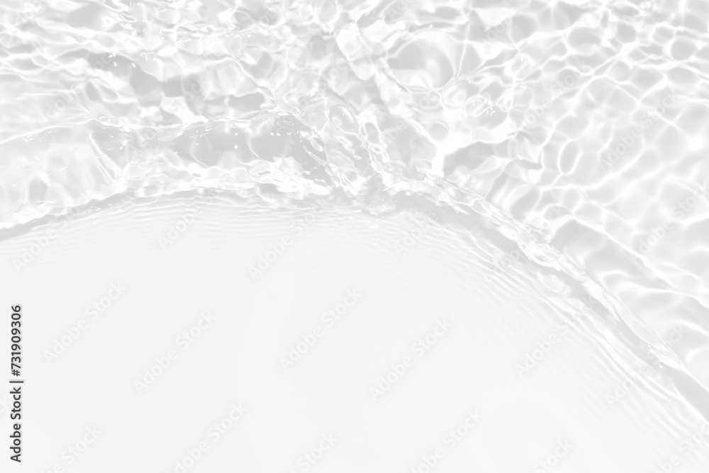 White water with ripples on the surface. Defocus blurred transparent ...