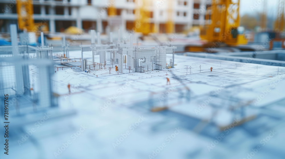 Capturing the construction of a future technology park, this image ...