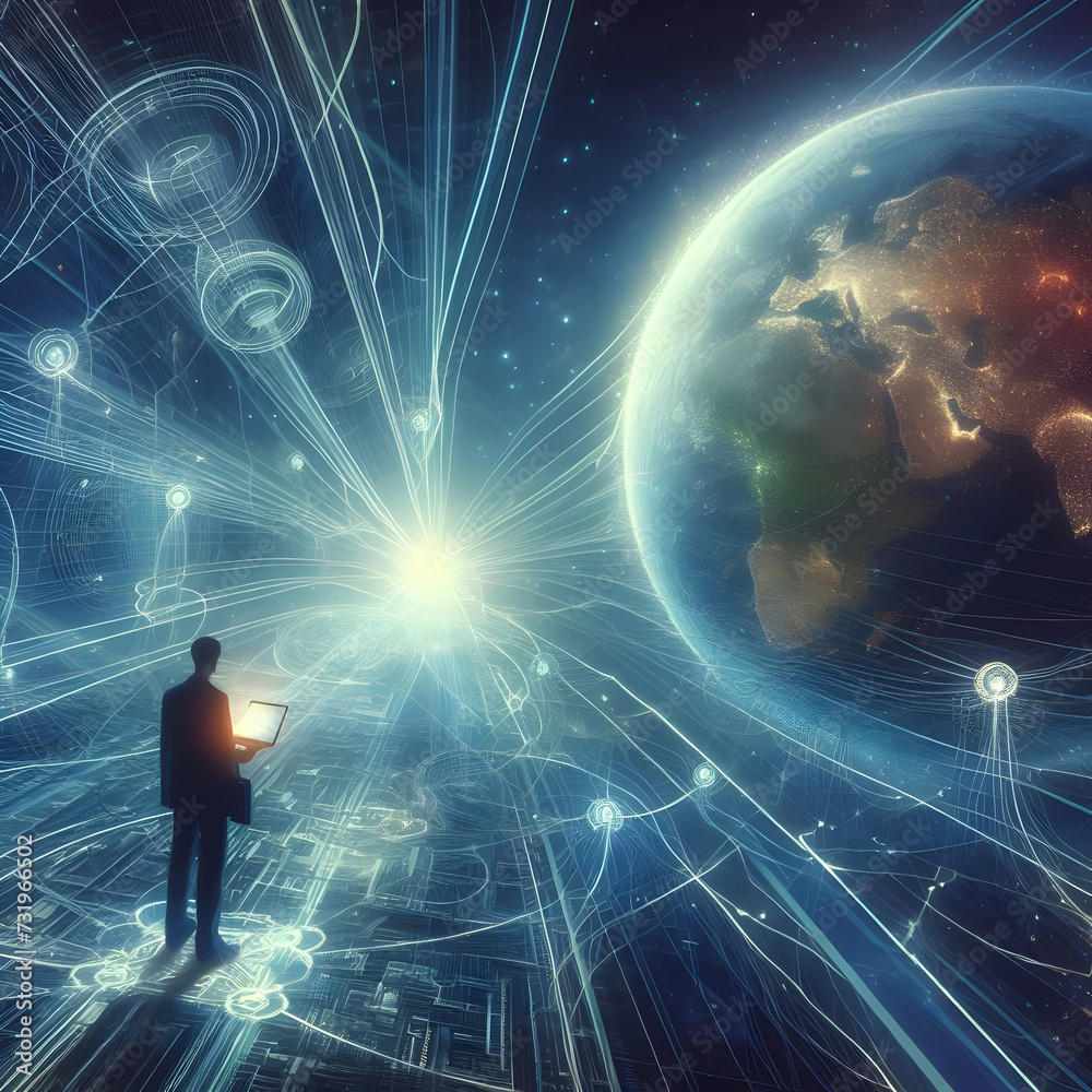 An intricate dance of connectivity that binds humanity together. Show a ...