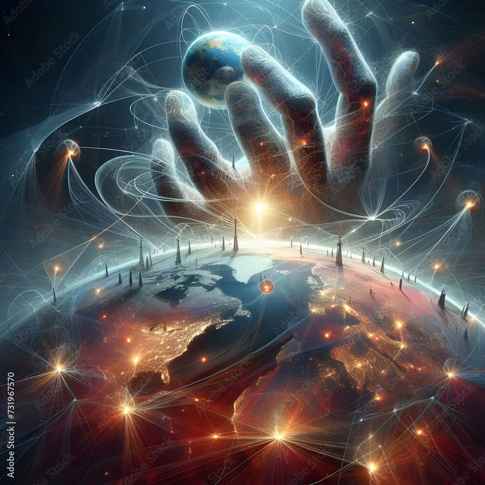 An intricate dance of connectivity that binds humanity together. Show a ...