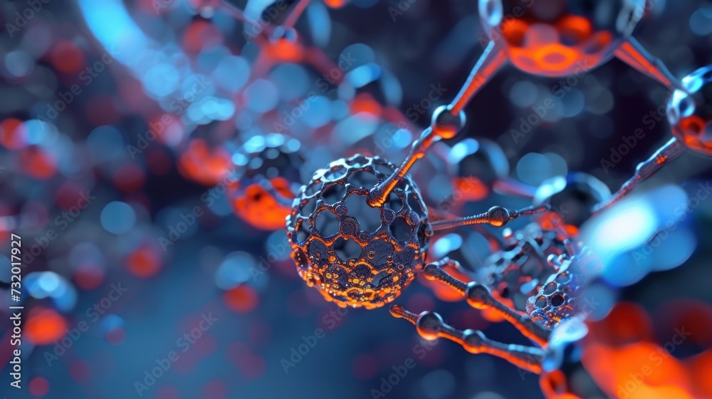 ภาพประกอบสต็อก Visualizing the concept of nanotechnology in medical ...