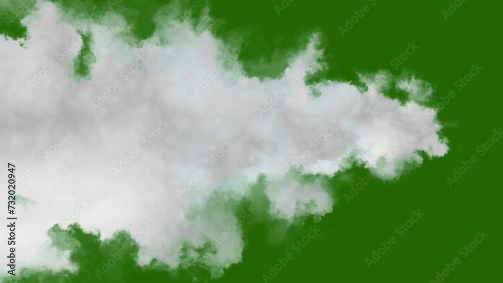 Vídeo do Stock: White Cloud Loop: Beautiful Fast Billowing Cloud ...