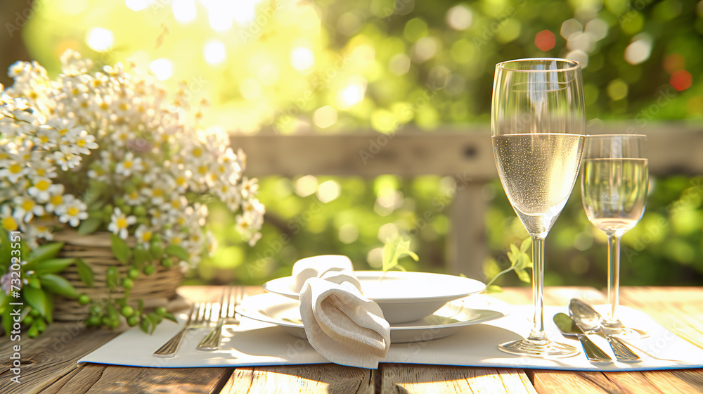 Elegant Outdoor Dinner Setting, Romantic Table Decor for a Wedding or ...