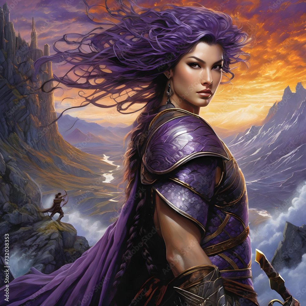 In the midst of the chaotic and dramatic scene, an exquisite depiction ...