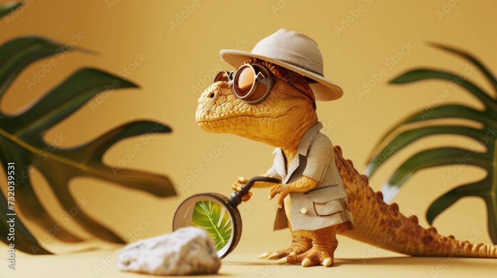 Cartoon digital avatar of Dino Archaeologist This avatar uses ...