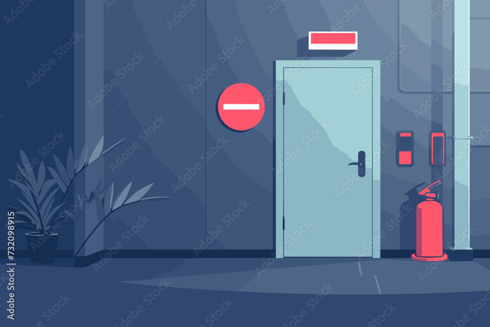 Prohibited Entry: Warning Sign Against Unauthorized Access, High ...