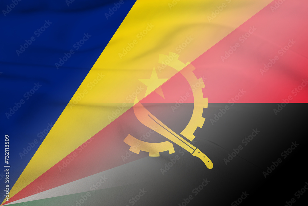 Seychelles and Angola government flag international negotiation AGO SYC ...