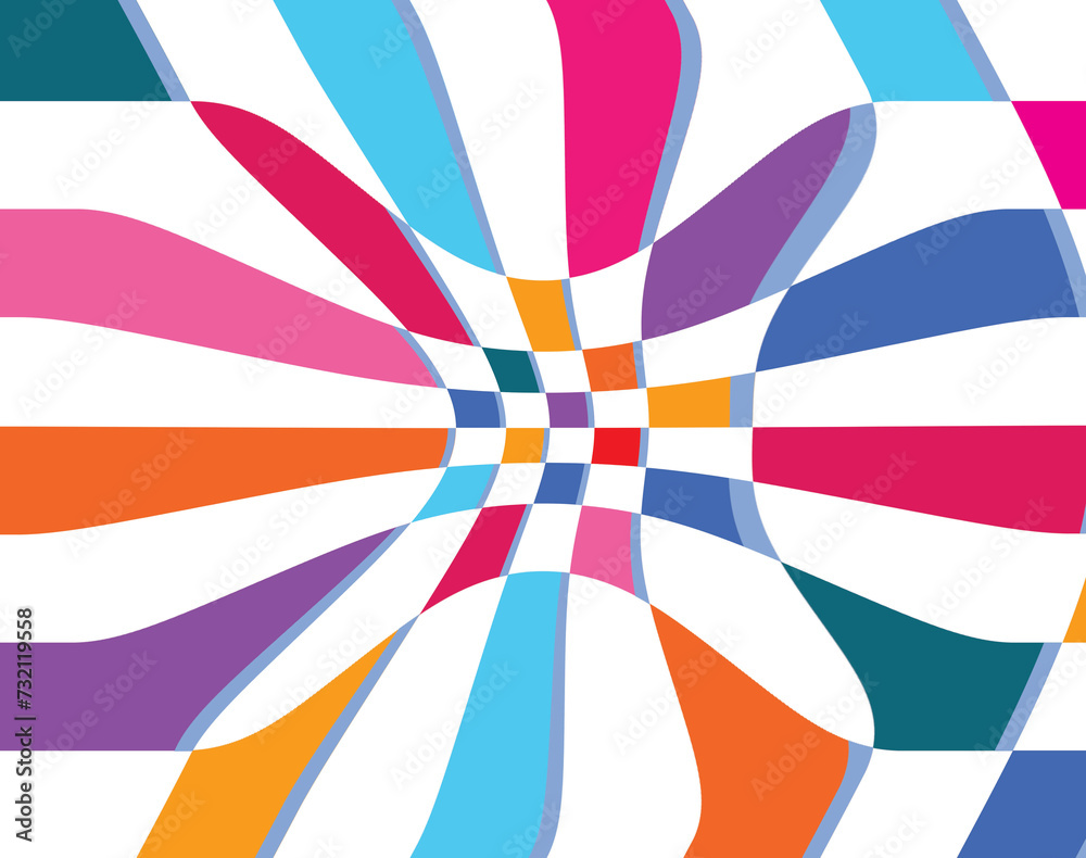 Colorful checkerboard pattern background It's a round target. that ...