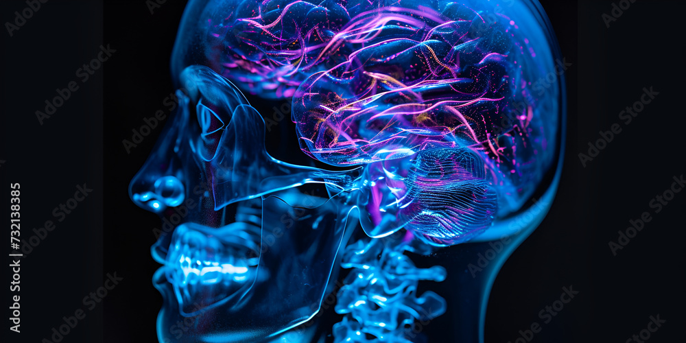 Skull Skeleton Stimulating Synaptic Cleft Gap Between The Pre And Postsynaptic Cells That Is