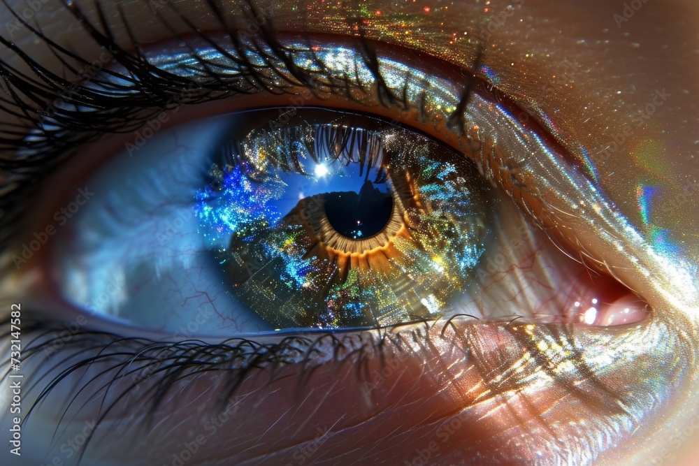 Human Cyborg AI Eye optic nerve regeneration clinical trials. Eye bells ...