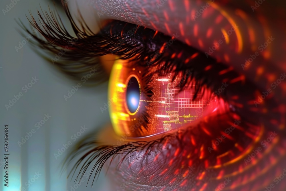 Human Cyborg AI Eye color vision processing. Eye binocular vision optic ... Human Cyborg AI Eye color vision processing. Eye binocular vision optic ...