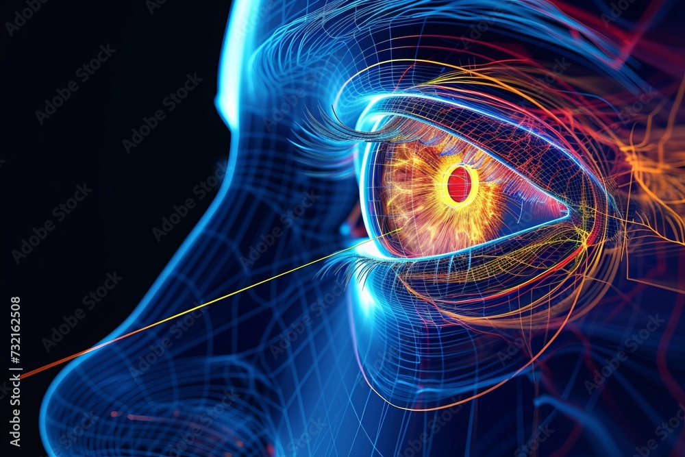 Human Cyborg AI Eye evisceration. Eye lasik recovery tips optic nerve ...