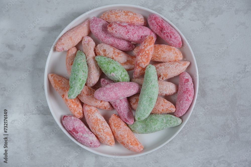 kue getas ketan. sticky rice cake. Traditional Indonesian food made ...