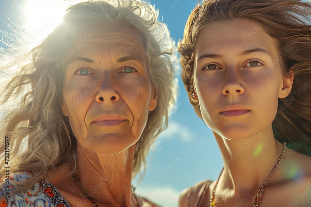 Aging grampy. Comparison young to old woman dziadek. Less Wrinkles ...