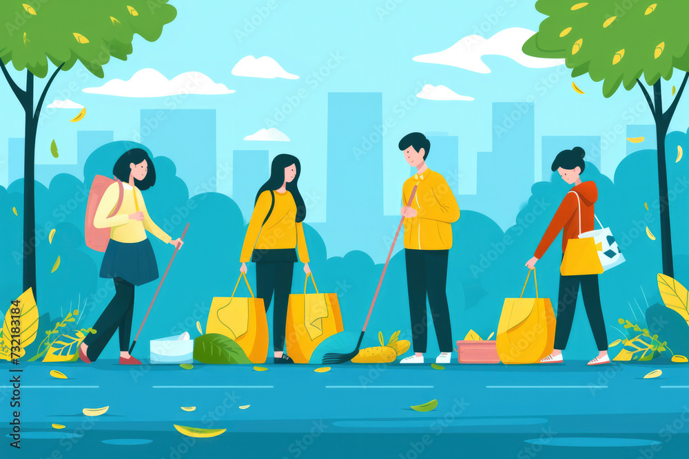 Purpose: Organize regular clean-up events to beautify public spaces in ...