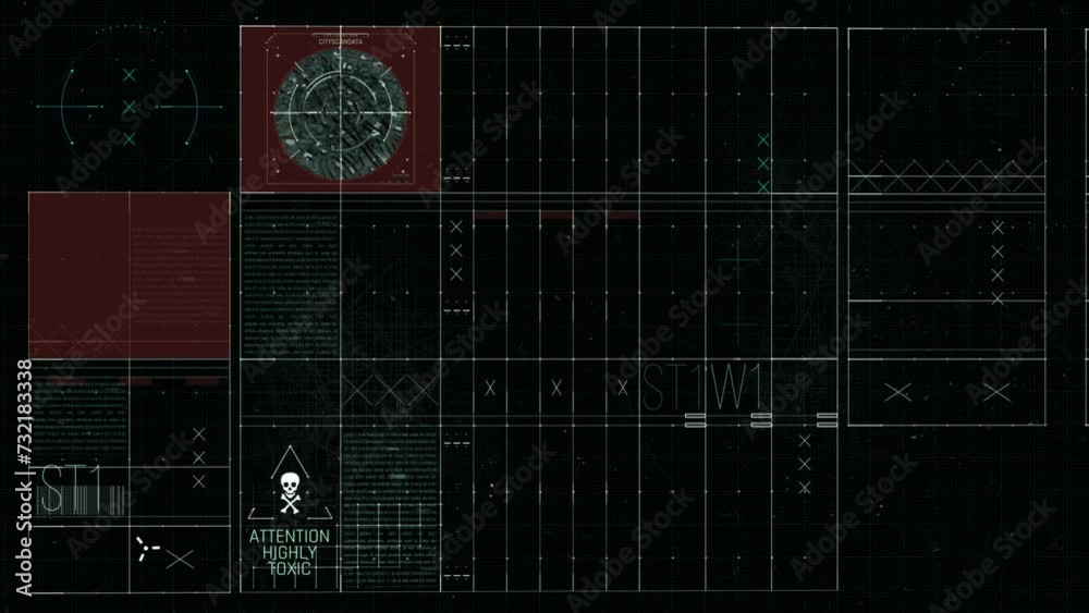 augmented reality Advance HUD control center. Graphic Dashboard Head-up ...