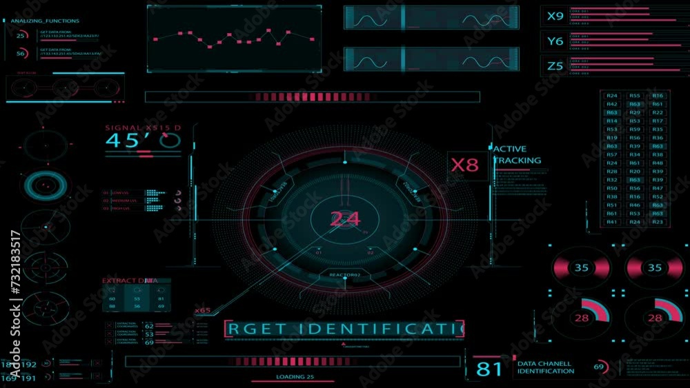 augmented reality Advance HUD control center. Graphic Dashboard Head-up ...