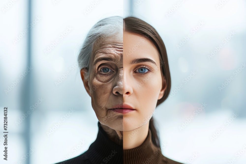 Aging biological aging. Young to old facial hemangiomas. Less Wrinkles ...