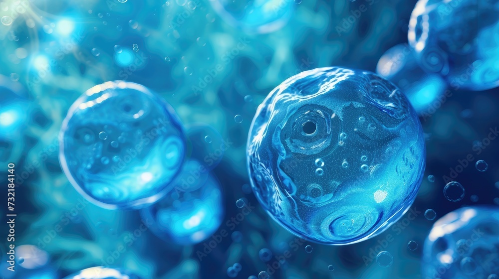 Detailed view reveals the intricate structure of an oxygen cell under ...