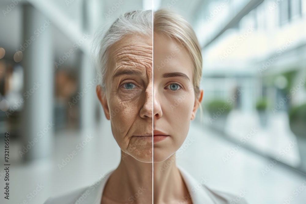 Aging women empowerment. Comparison young to old generation independent ...