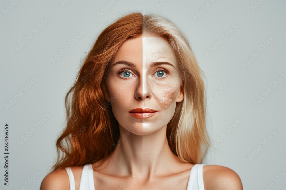 Aging Inflammation Comparison Young To Old Generation Thinning Skin