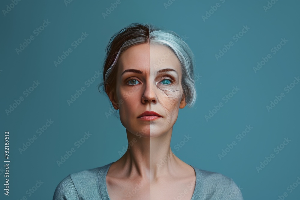 Aging tool comparison. Young to old compassion. Wrinkle Reducation ...