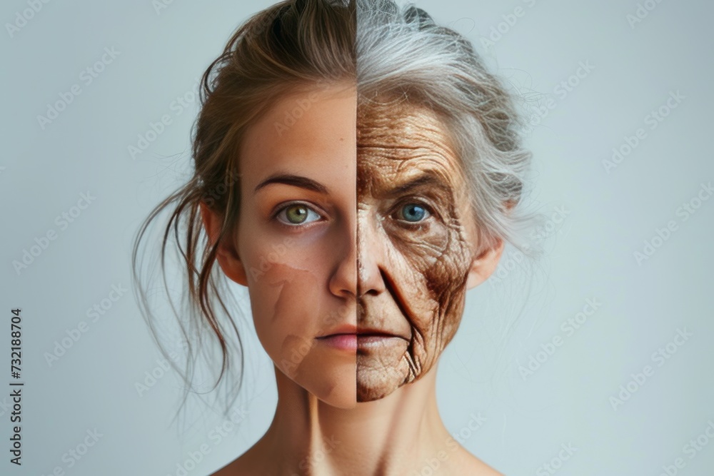 Aging ultherapy. Young to old generation vision changes. Less Wrinkles ...