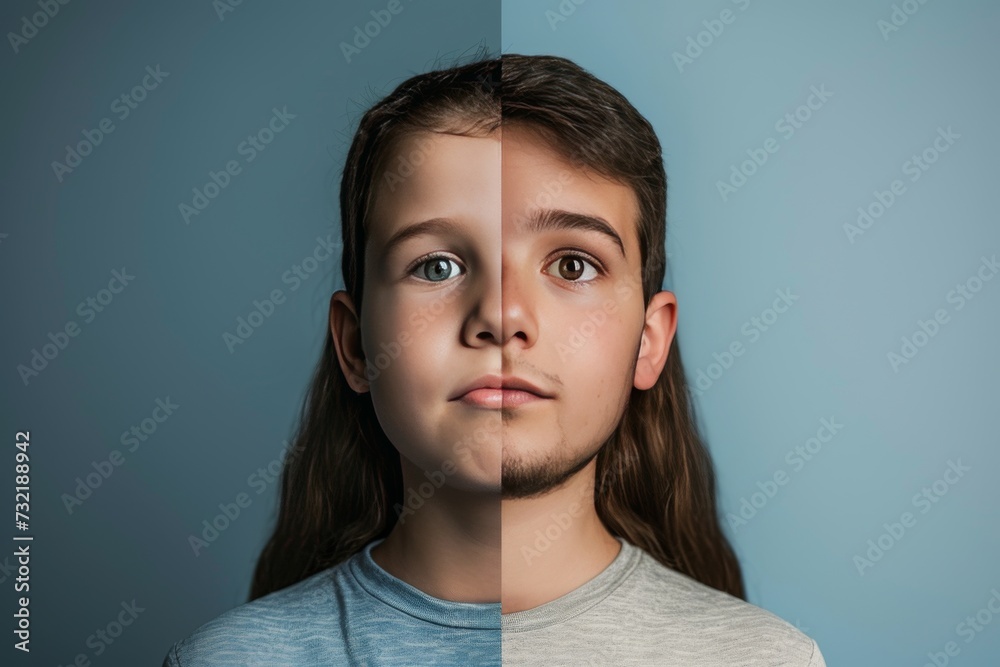 Aging facial seborrheic keratosis. Young to old lack of moisture. Less ...