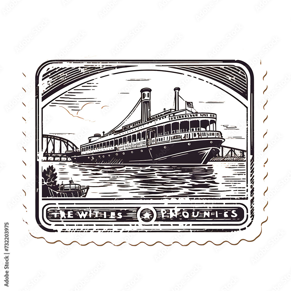 Stamp of St. Louis With Monochrome Steel Gray Color Gateway Arch and ...
