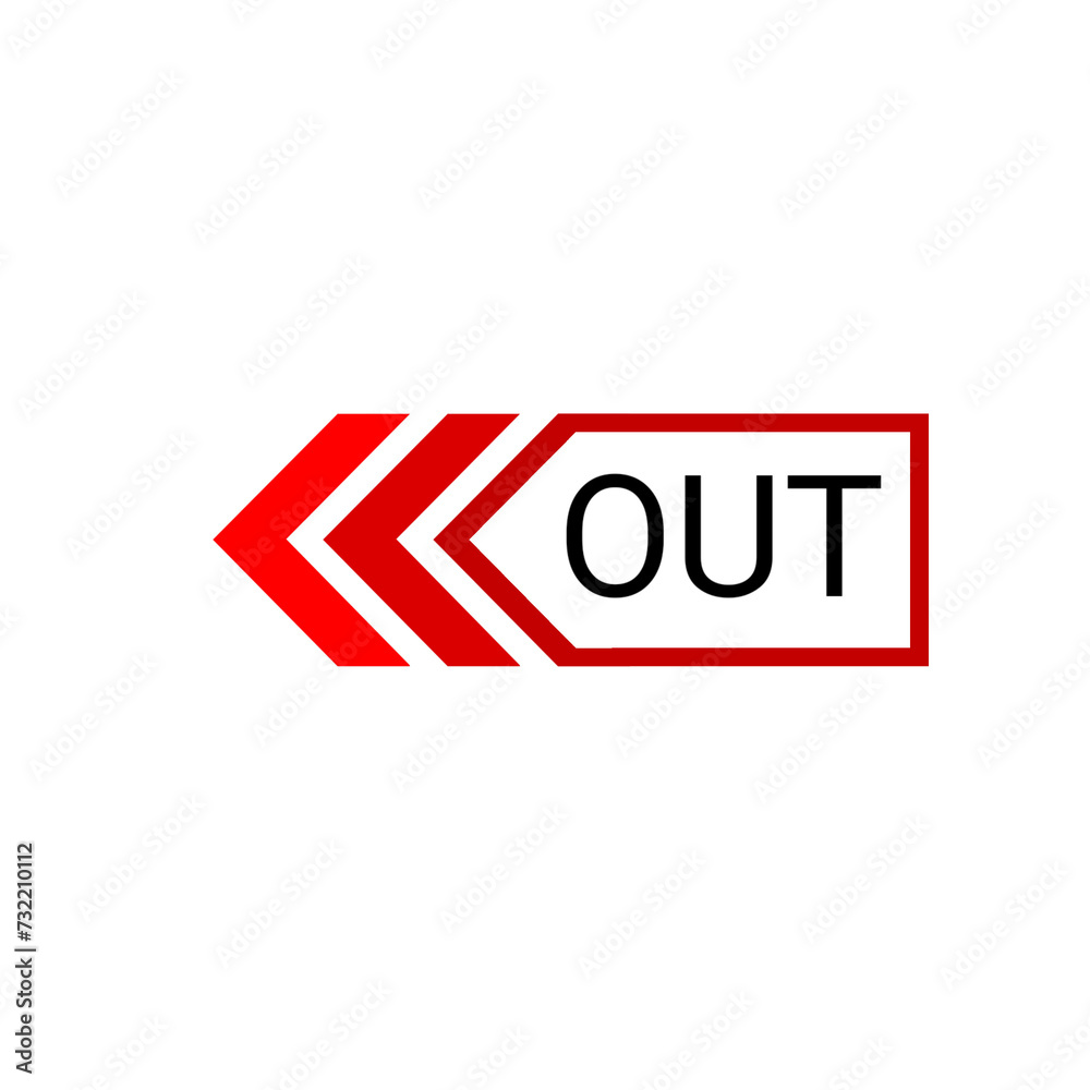 exit out icon design template element png file transparent, exit symbol ...