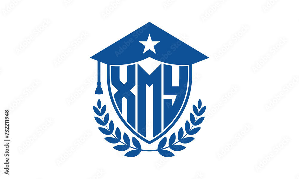 XMY three letter iconic academic logo design vector template. monogram ...