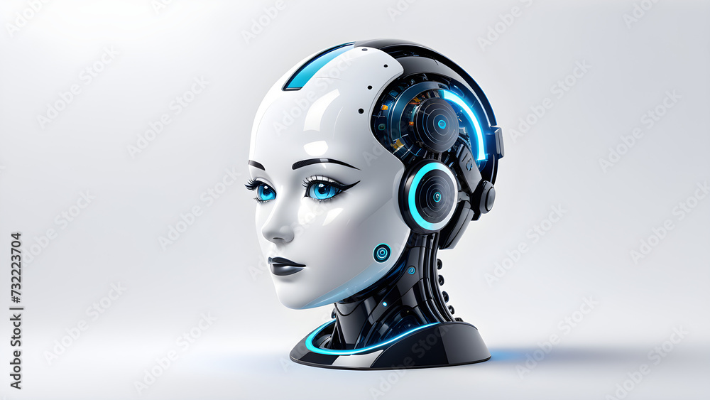 3d ai artificial intelligence icon and vector clipart isolated on white ...