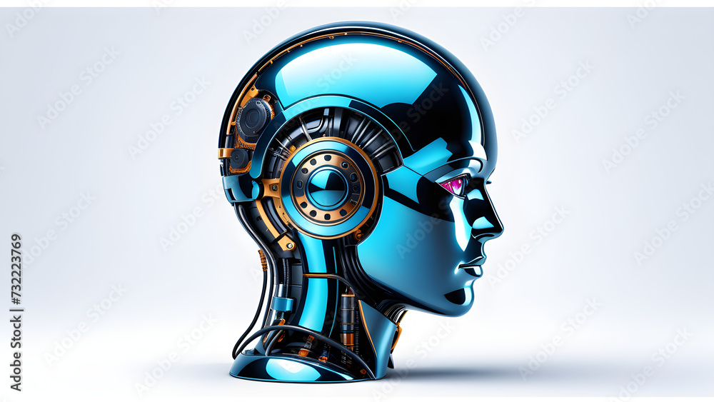 3d ai artificial intelligence icon and vector clipart isolated on white ...