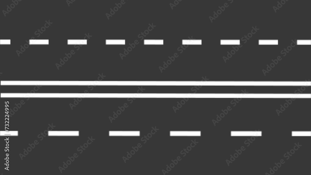 Asphalt highway with road markings background. Animation asphalt road ...