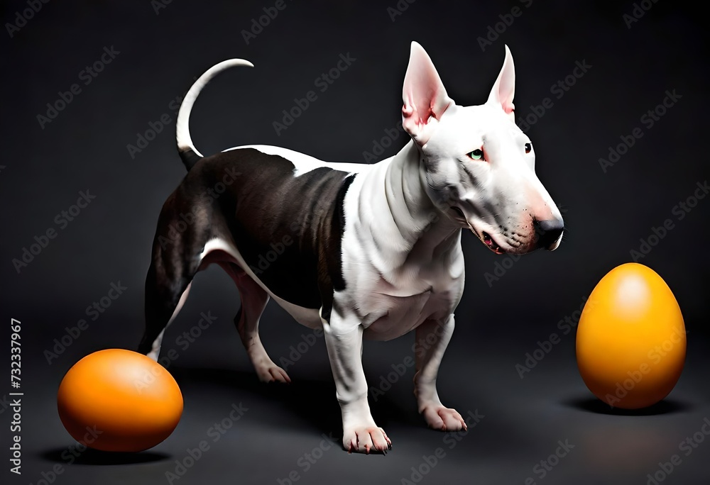 A modern and sleek composition featuring a powerful and majestic Bull ...