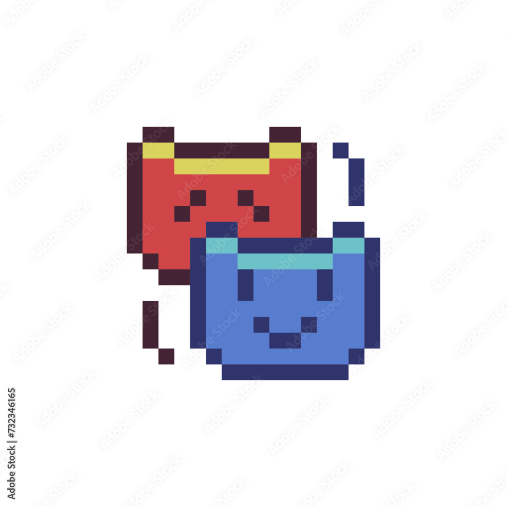 Vetor de Performing arts. Carnival mask for masquerade costume pixel ...