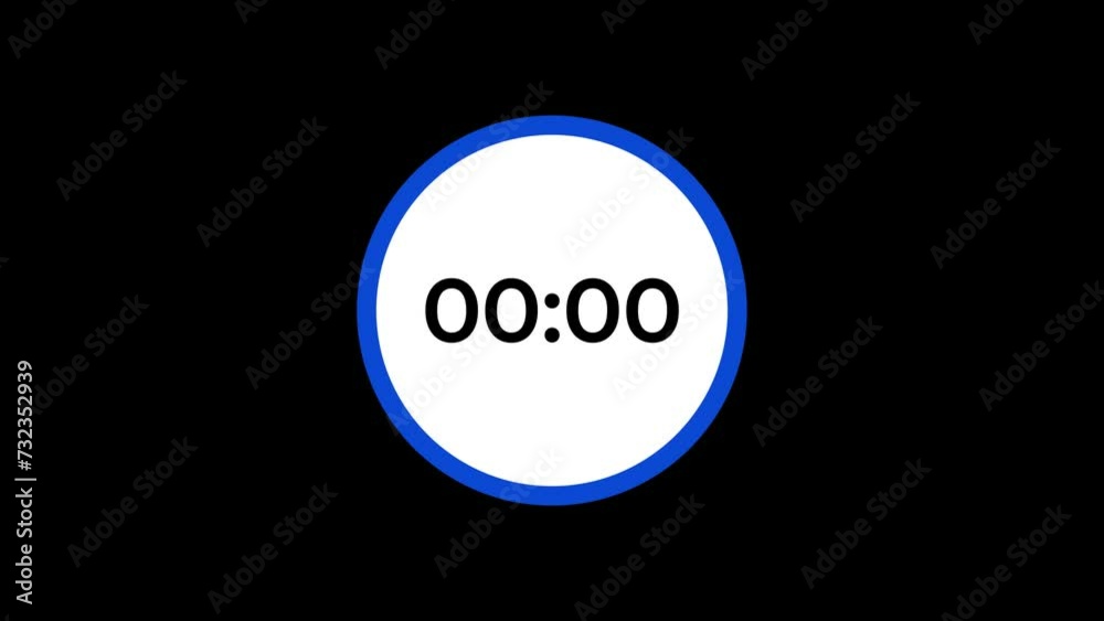 Vidéo Stock 5 Second Timer countdown Animation with transparent ...