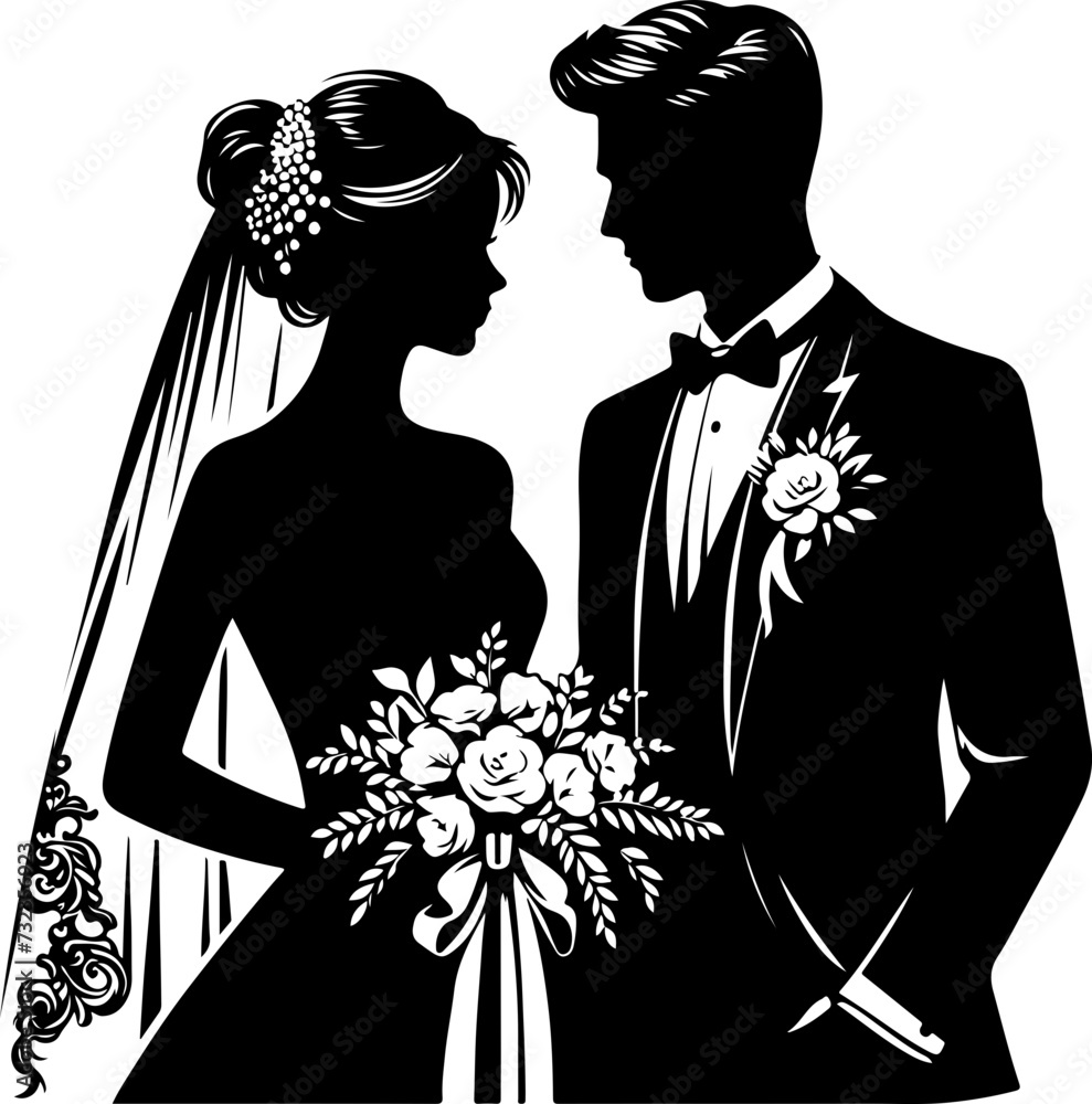 Vetor do Stock: Couple SVG Bundle, Love SVG, Couple Clipart, Black ...