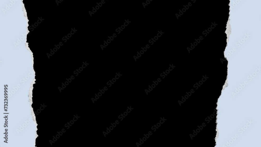 Vidéo Stock The torn paper transition animation pack is on a black ...