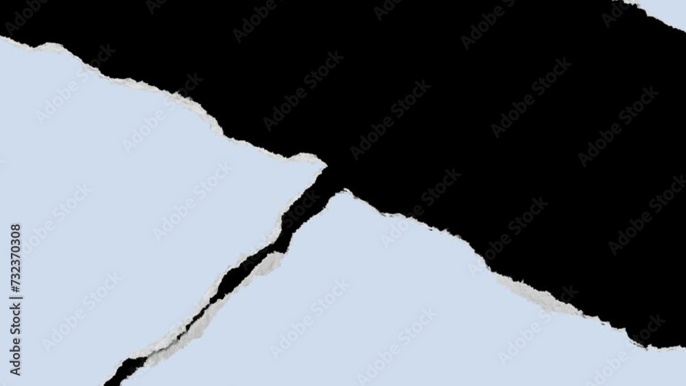 The torn paper transition animation pack is on a black background. Torn ...