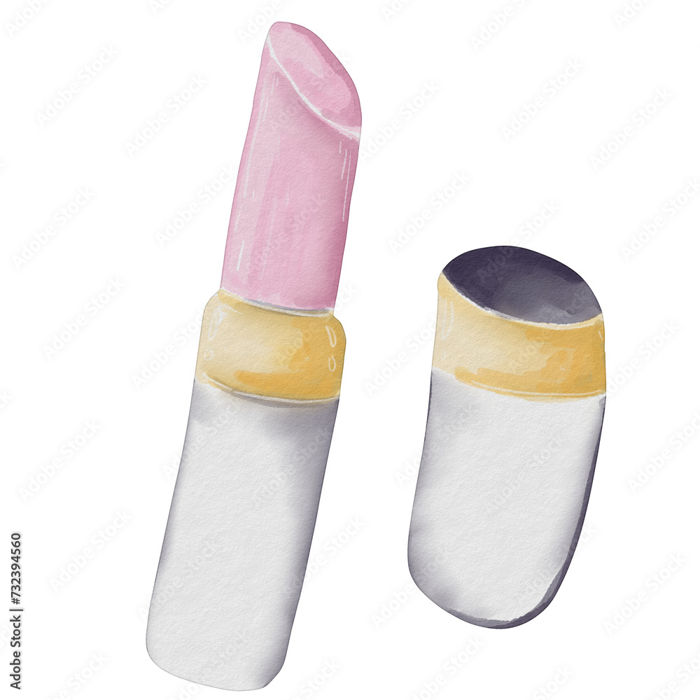 watercolor lip balm clip art illustration transparent png Stock ...