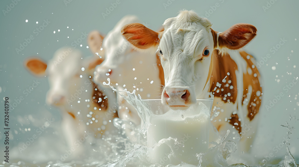 Cows promote healthy milk consumption. Promote nutritional health ...
